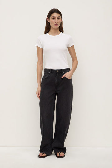 ASSEMBLY LABEL - Low Curve Mid Rise Jean FADED BLACK – Cint Boutique