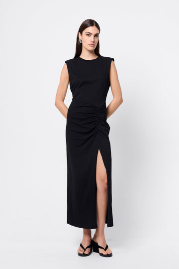 MOSSMAN - Solide Midi Dress BLACK – Cint Boutique